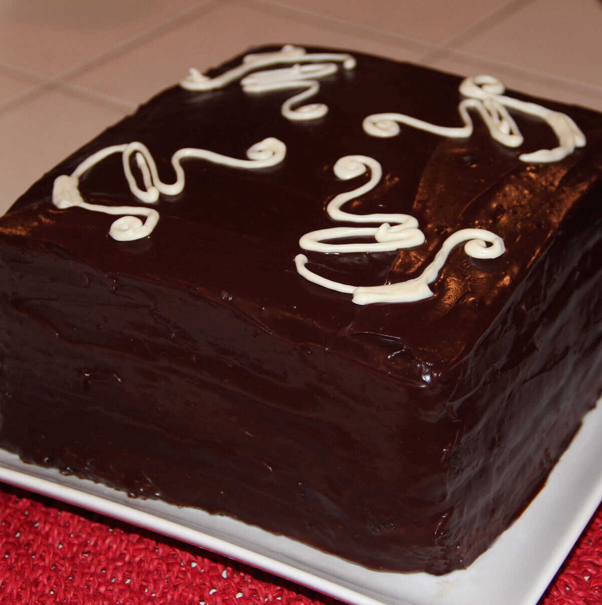 Raspberry Mocha Layer Cake