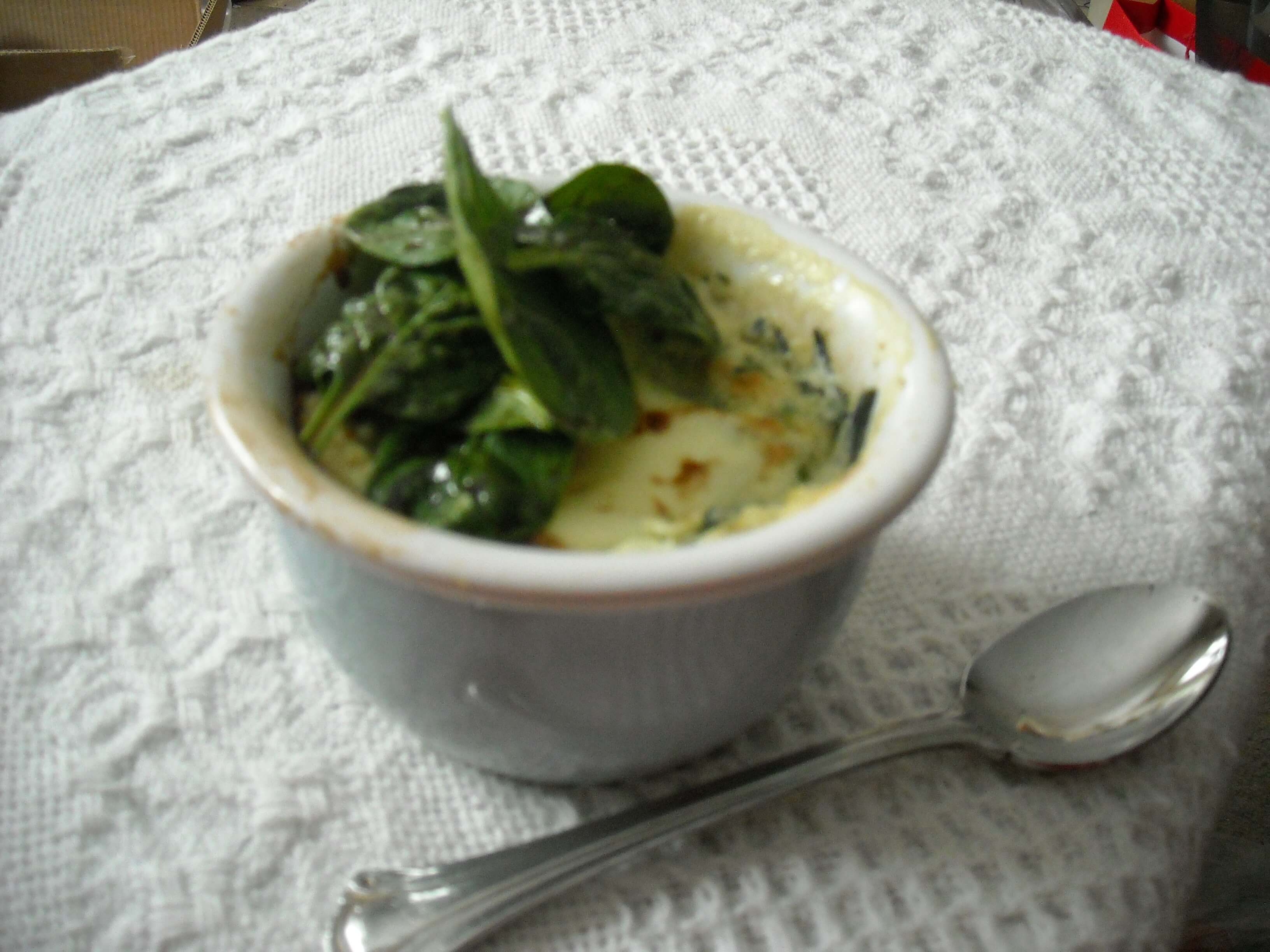 Spinach And Artichoke Baked Eggs