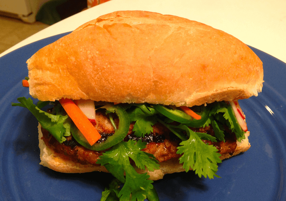 Vietnamese-Style Bahn Mi Burger